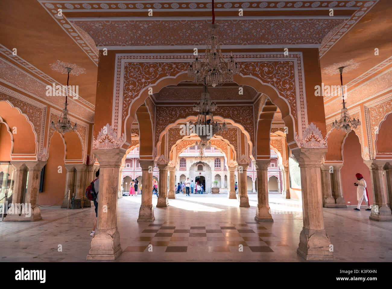 Courtyard inside jaipur city palace hi-res stock photography and images ...