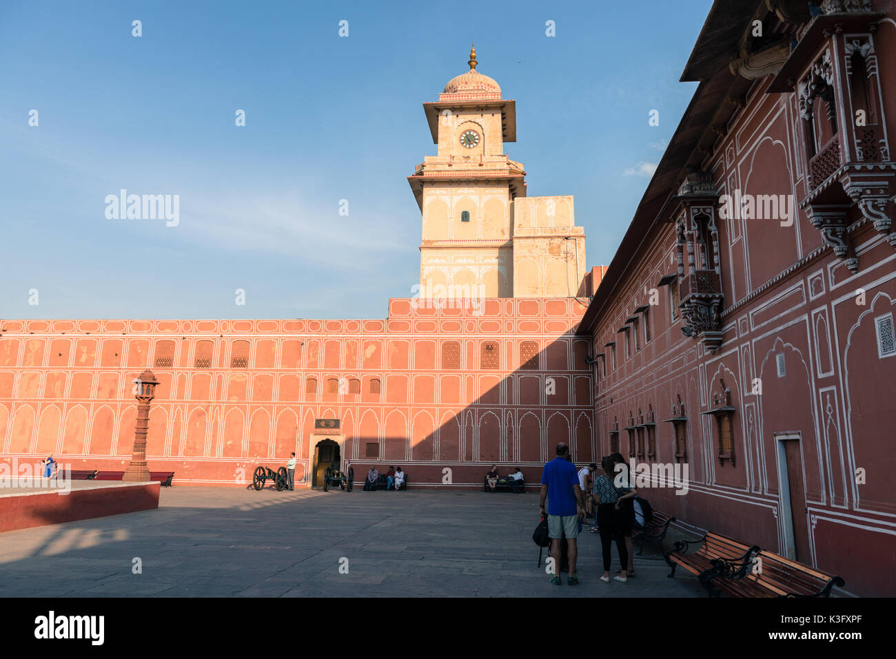 Jaipur palace clock tower hi-res stock photography and images - Alamy