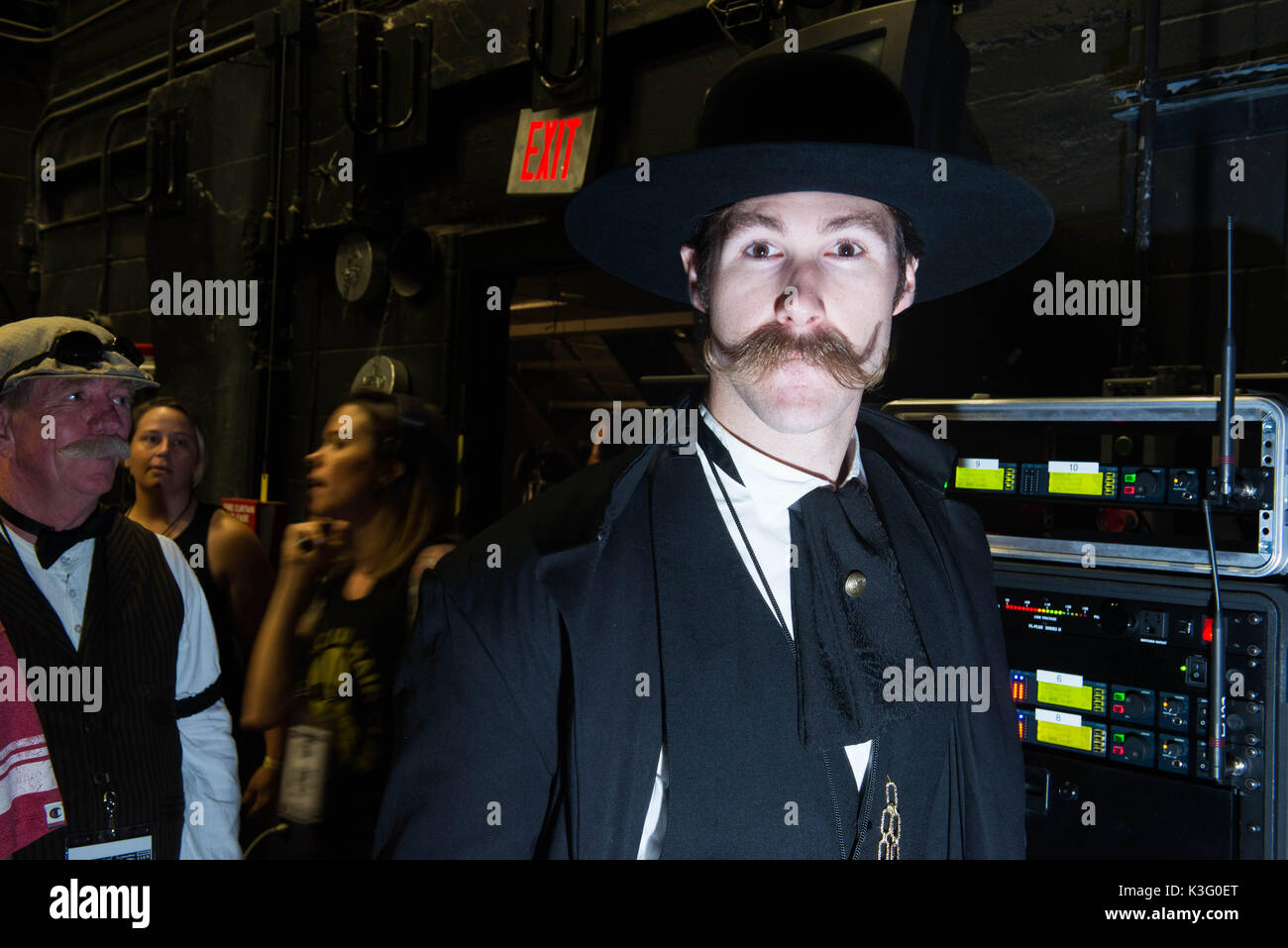 Austin, Texas, USA. 1st September, 2017. A contestant poses backstage ...