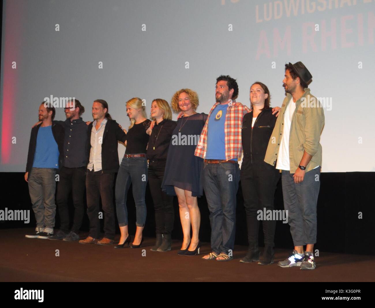 Ludwigshafen, Germany, 2017-09-01. Cast and Crew of the Movie "Maybe ...