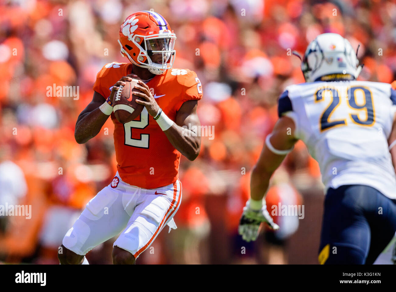 Clemson quarterback Kelly Bryant (2) during the NCAA college football ...