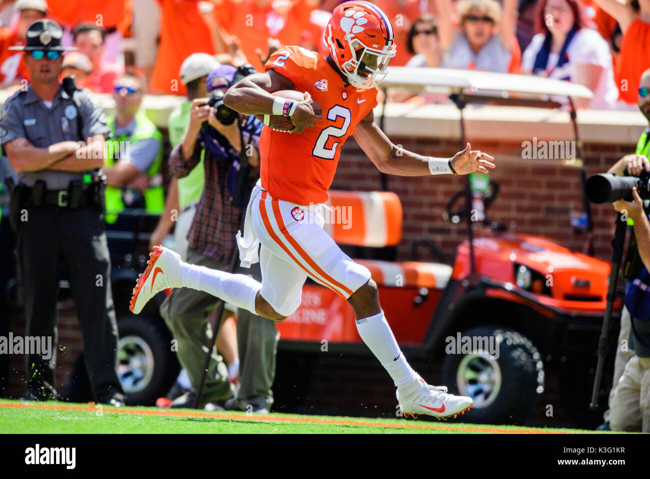 Clemson quarterback Kelly Bryant (2) during the NCAA college football ...