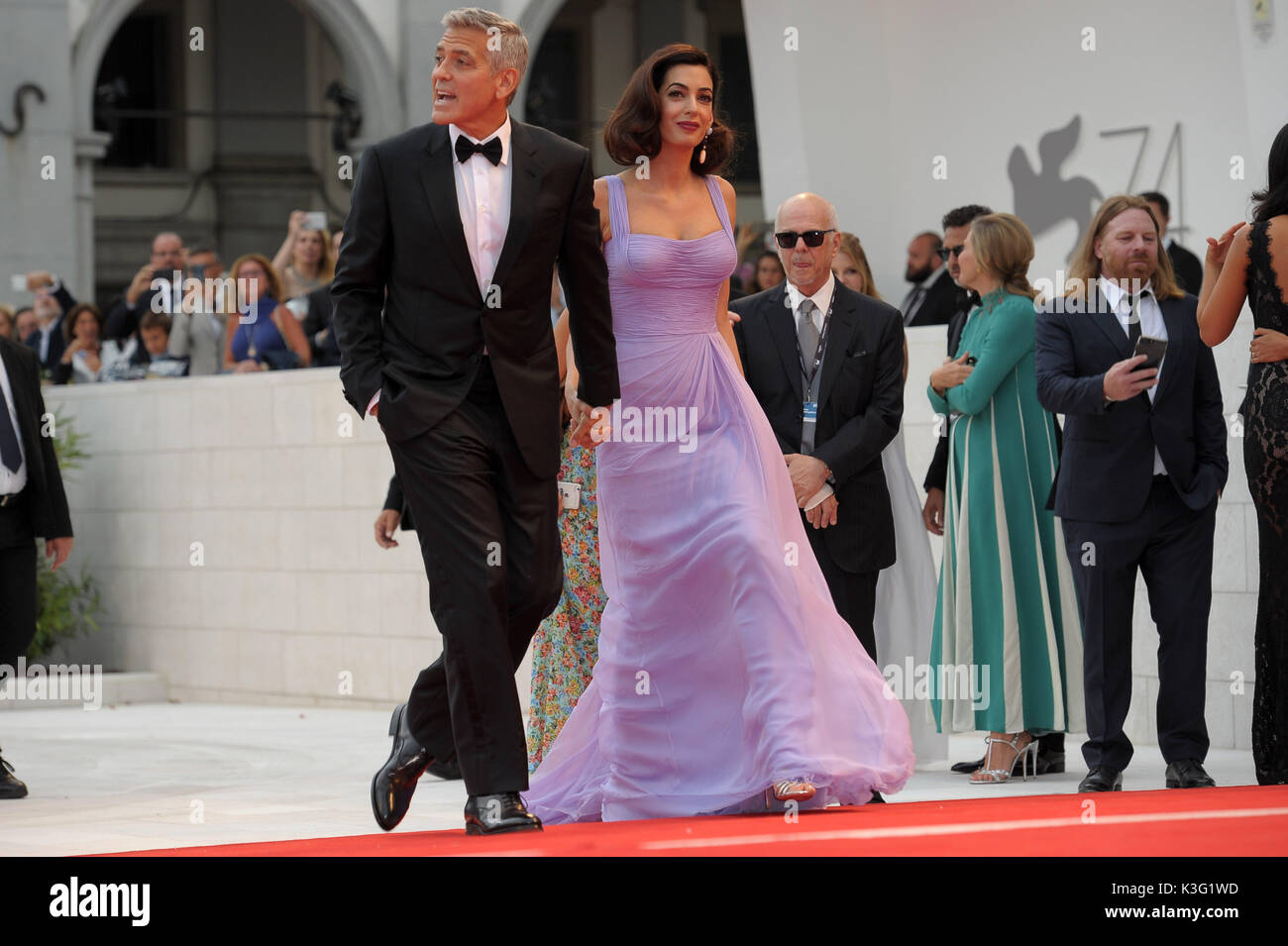 Amal clooney venice film festival 2017 hi-res stock photography and ...