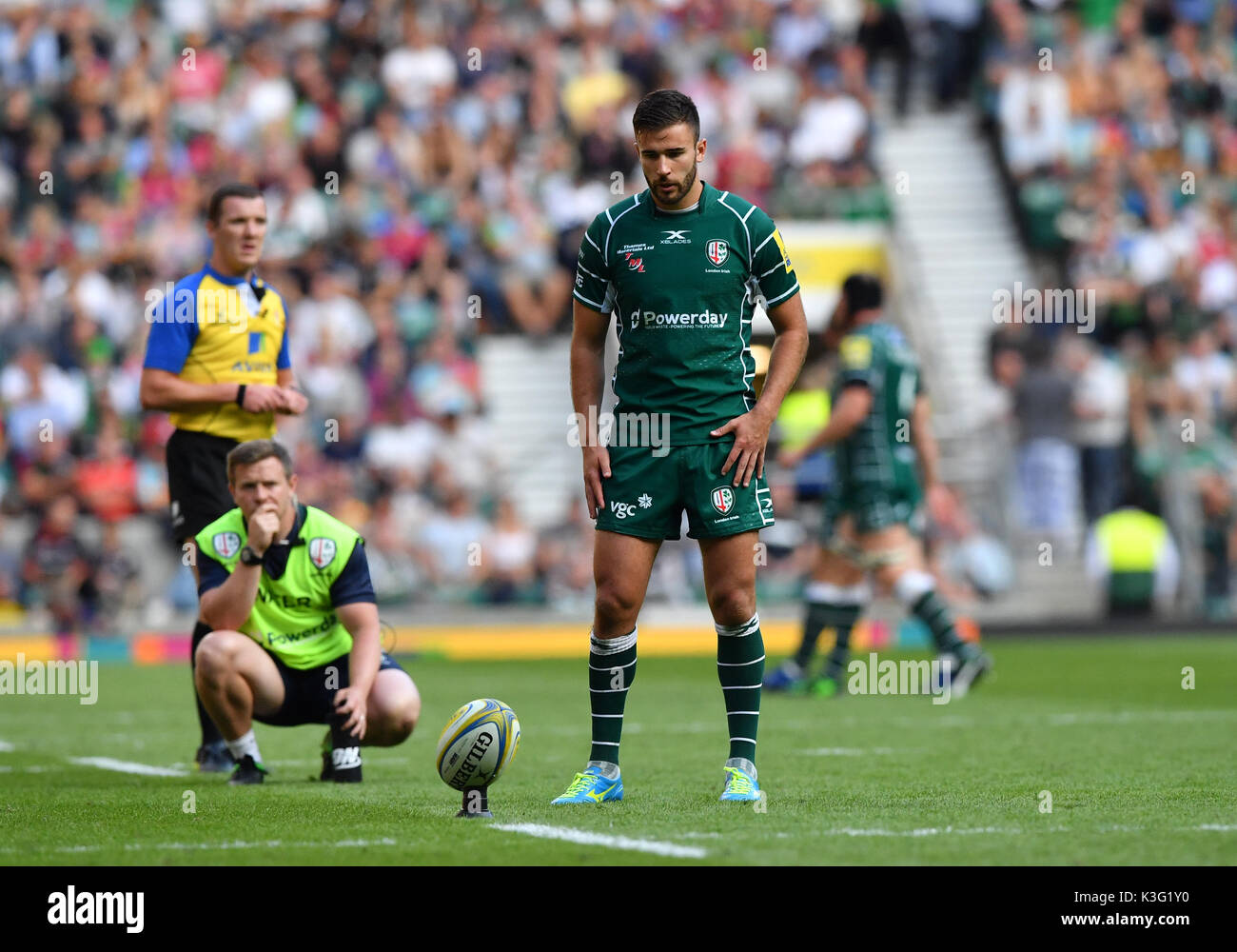 London, UK. 02nd Sep, 2017. during Aviva Premiership Rugby London Irish ...