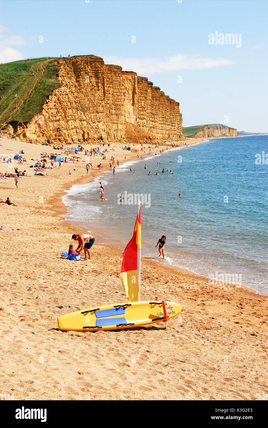 West Bay, Dorset, UK. 2nd September, 2017. People enjoy the sights ...
