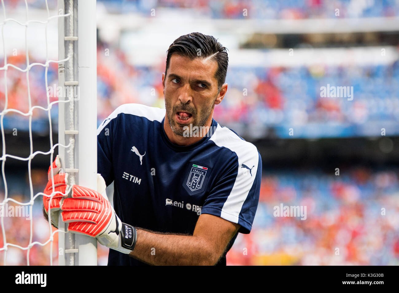 Madrid, Spain. 2nd September, 2017. Gianluigi Buffon (Goalkeeper, Italy ...