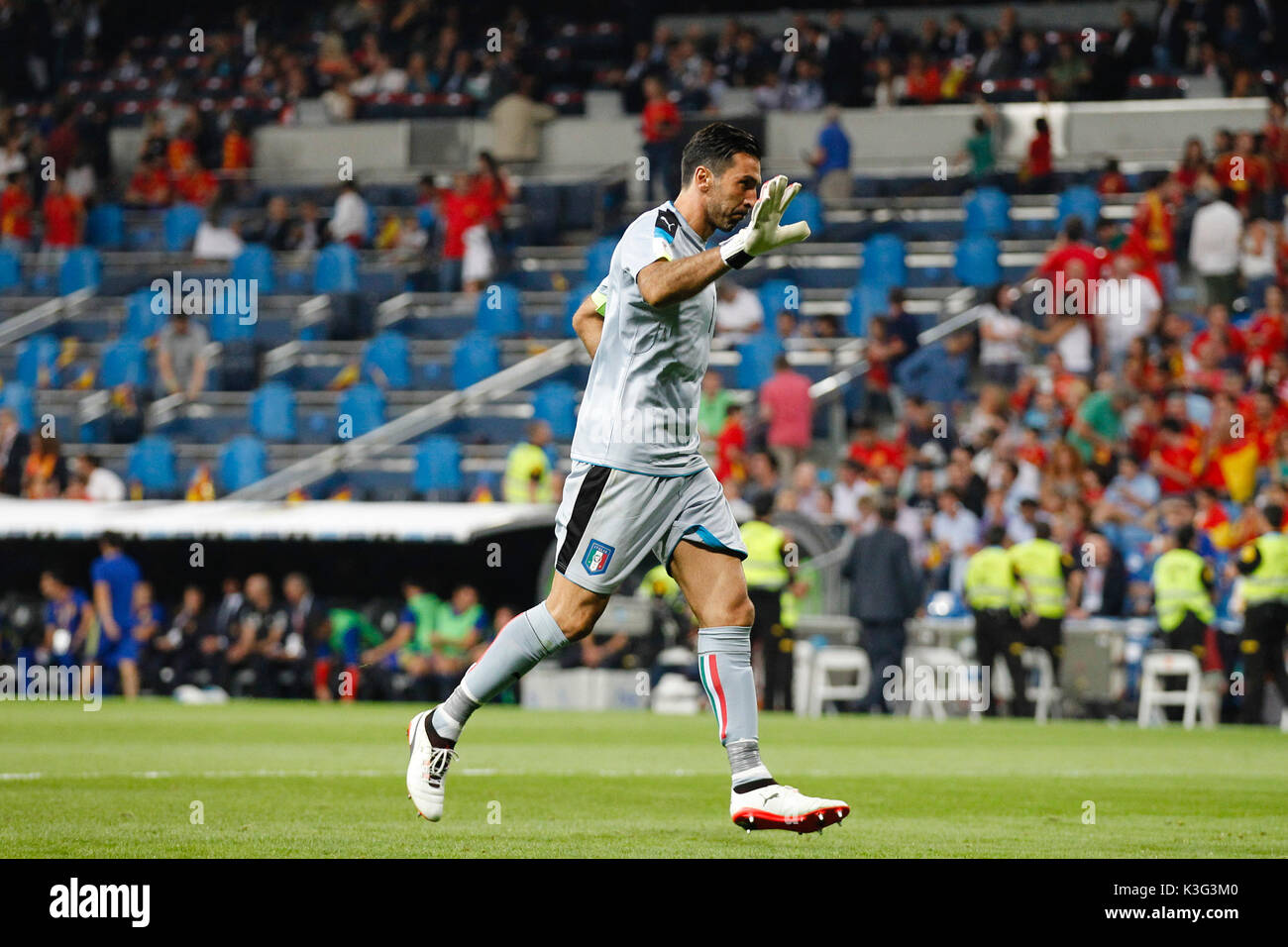Gianluigi Buffon (1) Italian player. In action during the qualifying ...