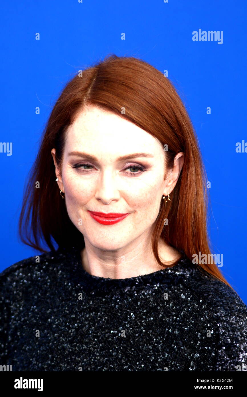 Venice, Italy. 2nd September, 2017. Actress Julianne Moore poses during ...