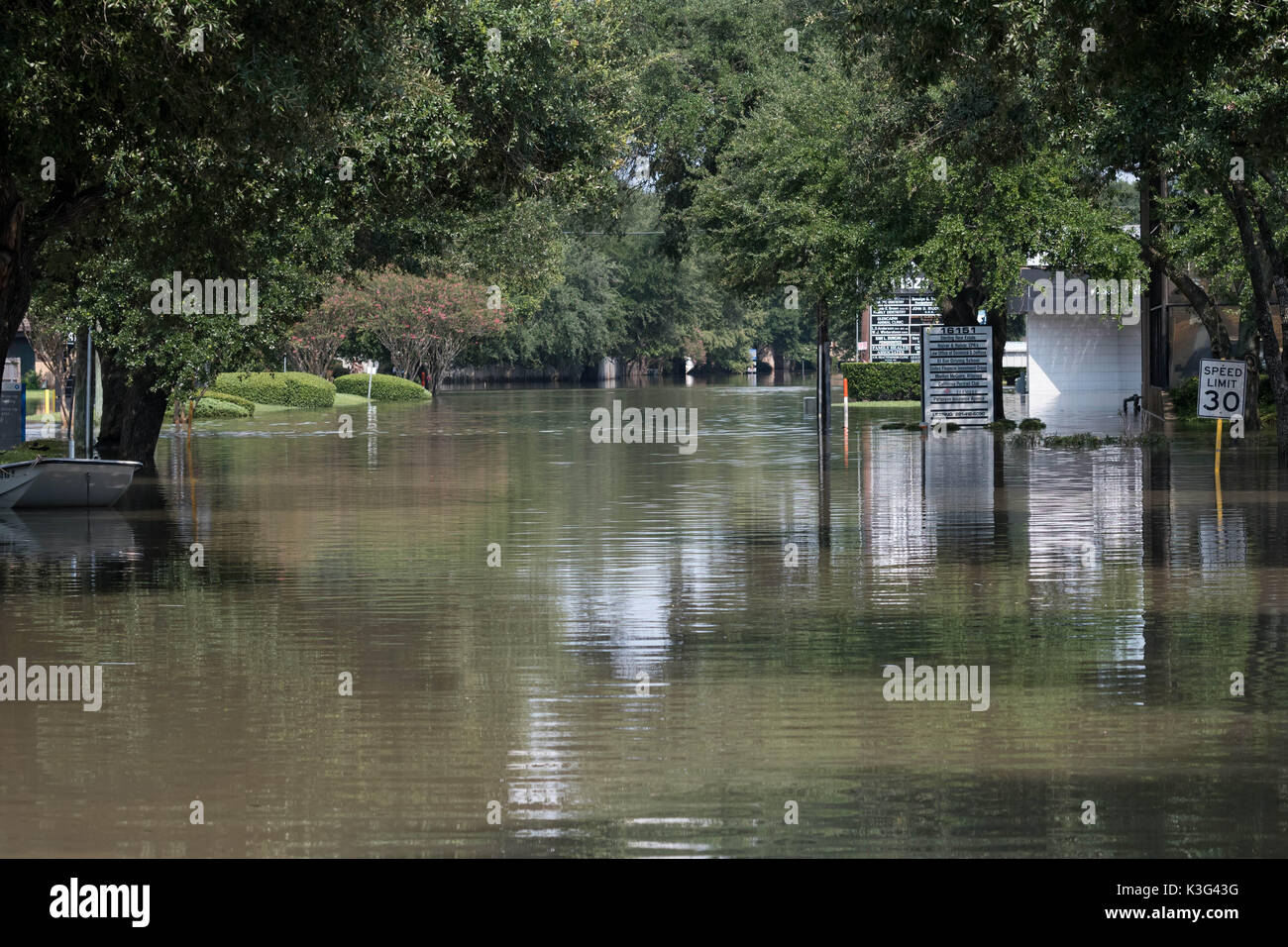 Houston, Texas, USA. 1st Sep, 2017. Bear Creek subdivision after ...