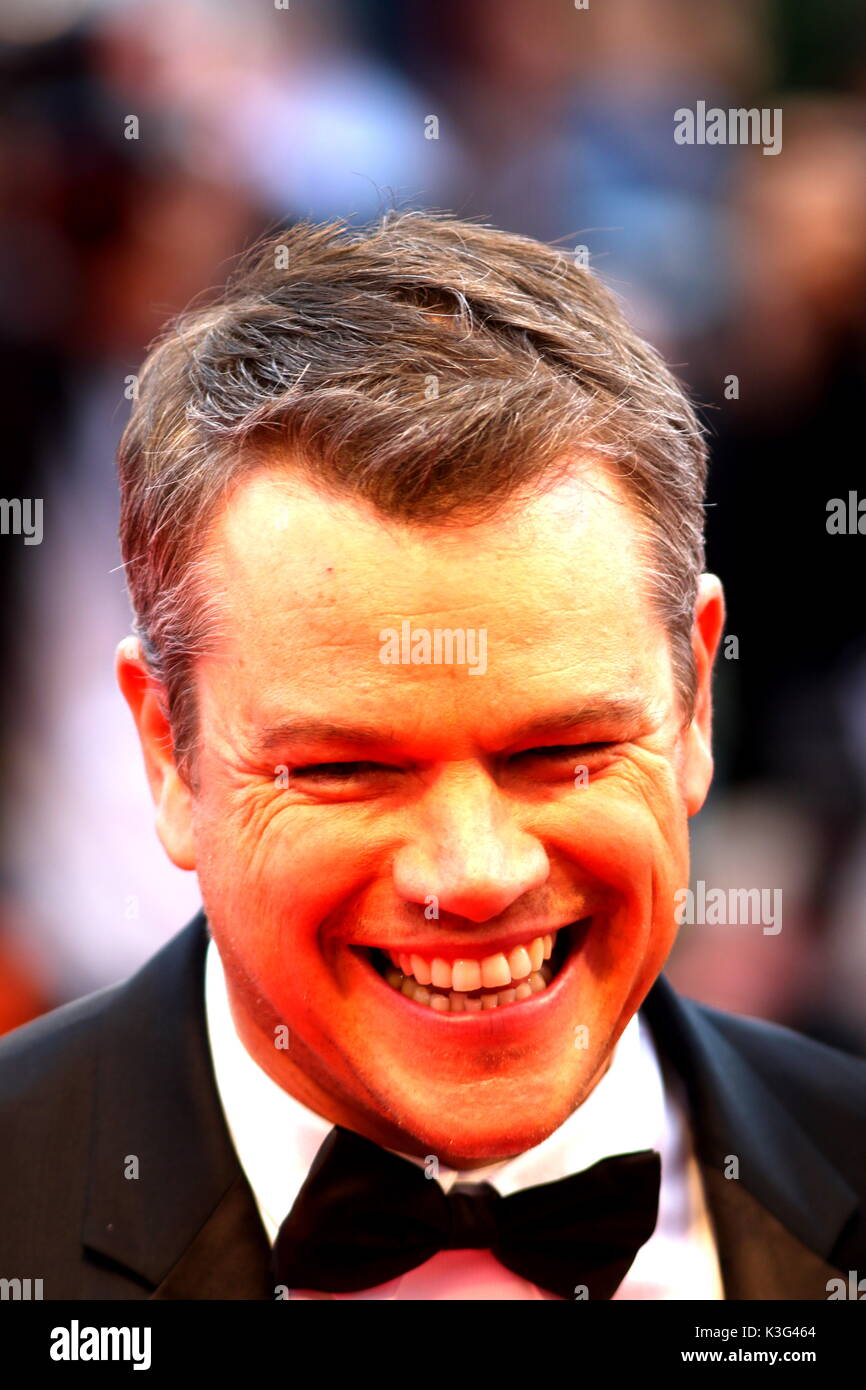 Venice, Italy. 2nd September, 2017. Actor Matt Demon attends at the ...