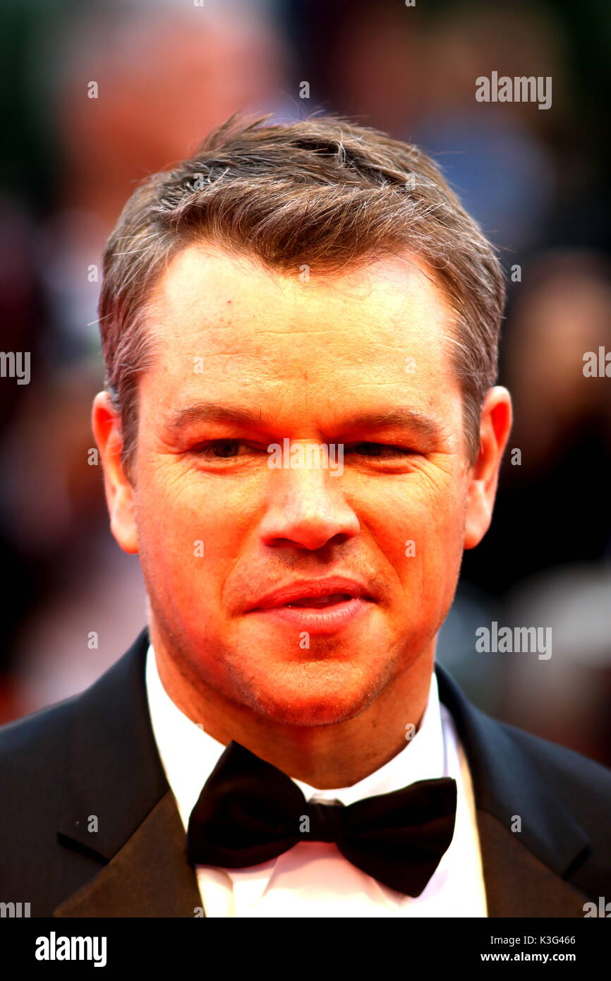 Venice, Italy. 2nd September, 2017. Actor Matt Demon attends at the ...