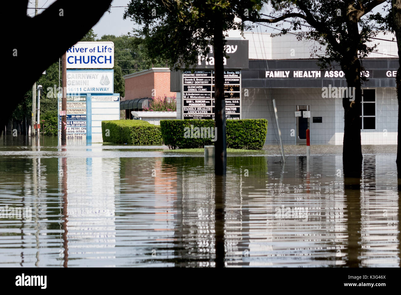 Houston, Texas, USA. 1st Sep, 2017. Bear Creek subdivision are after ...