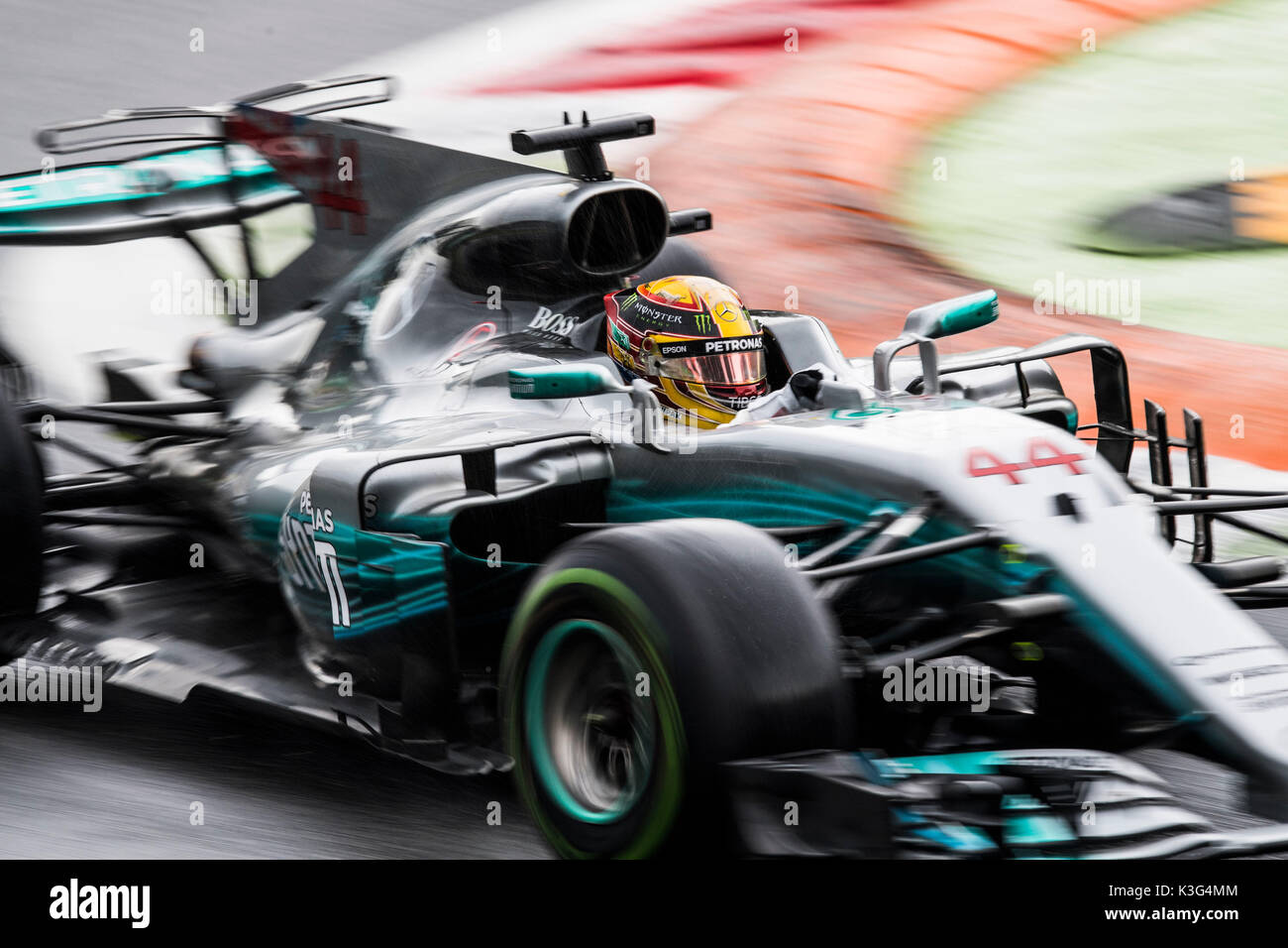 Lewis hamilton italy 2017 2017 hi-res stock photography and images - Alamy