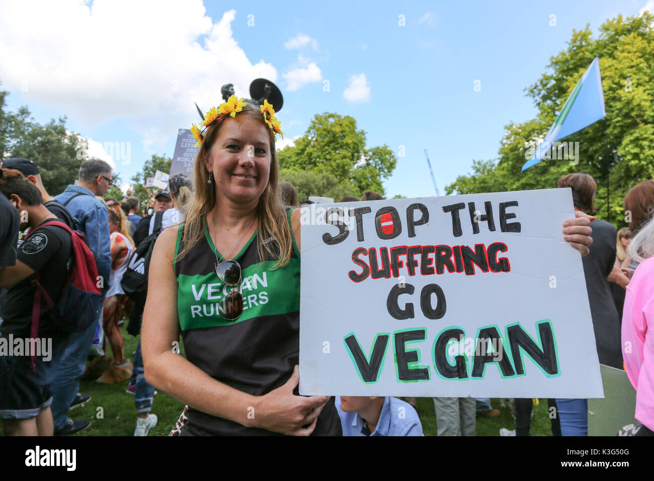 London, UK. 2nd Sept, 2017.Vegans and Official Animal Rights March ...