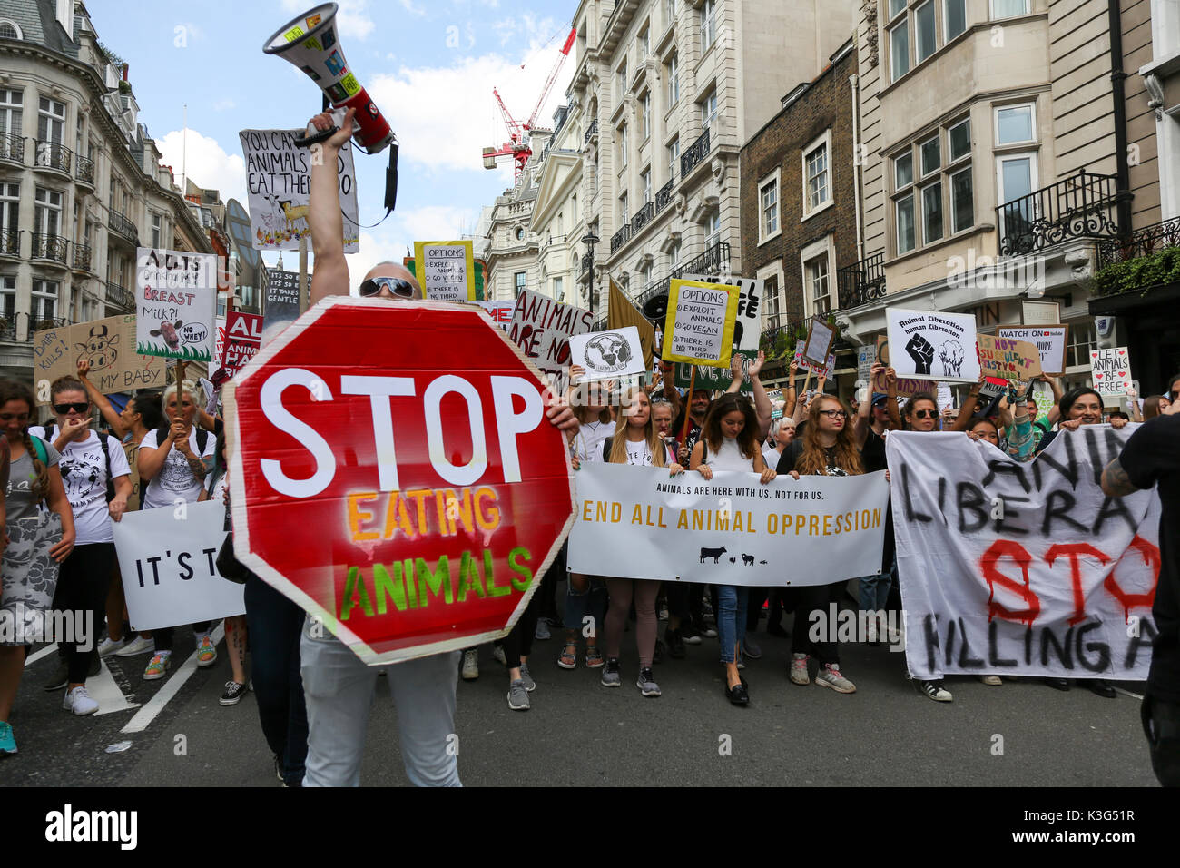London, UK. 2nd Sept, 2017.Vegans and Official Animal Rights March ...