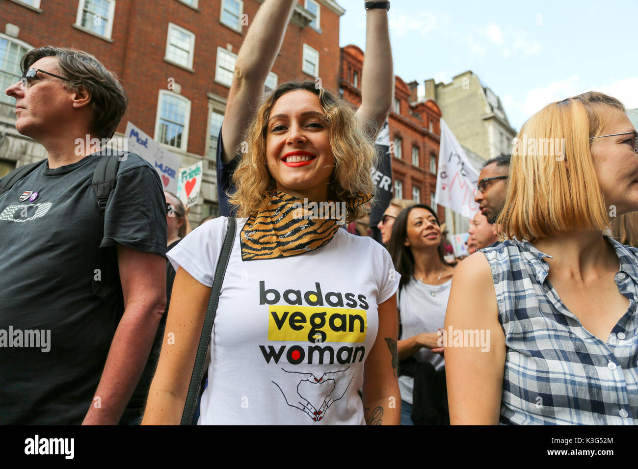 Vegan protest hi-res stock photography and images - Alamy