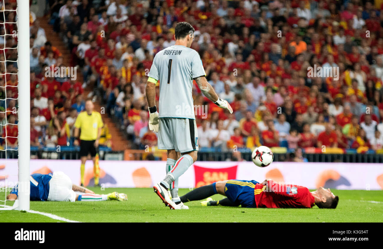 Madrid, Spain. 2nd September, 2017. Gianluigi Buffon (Goalkeeper, Italy ...