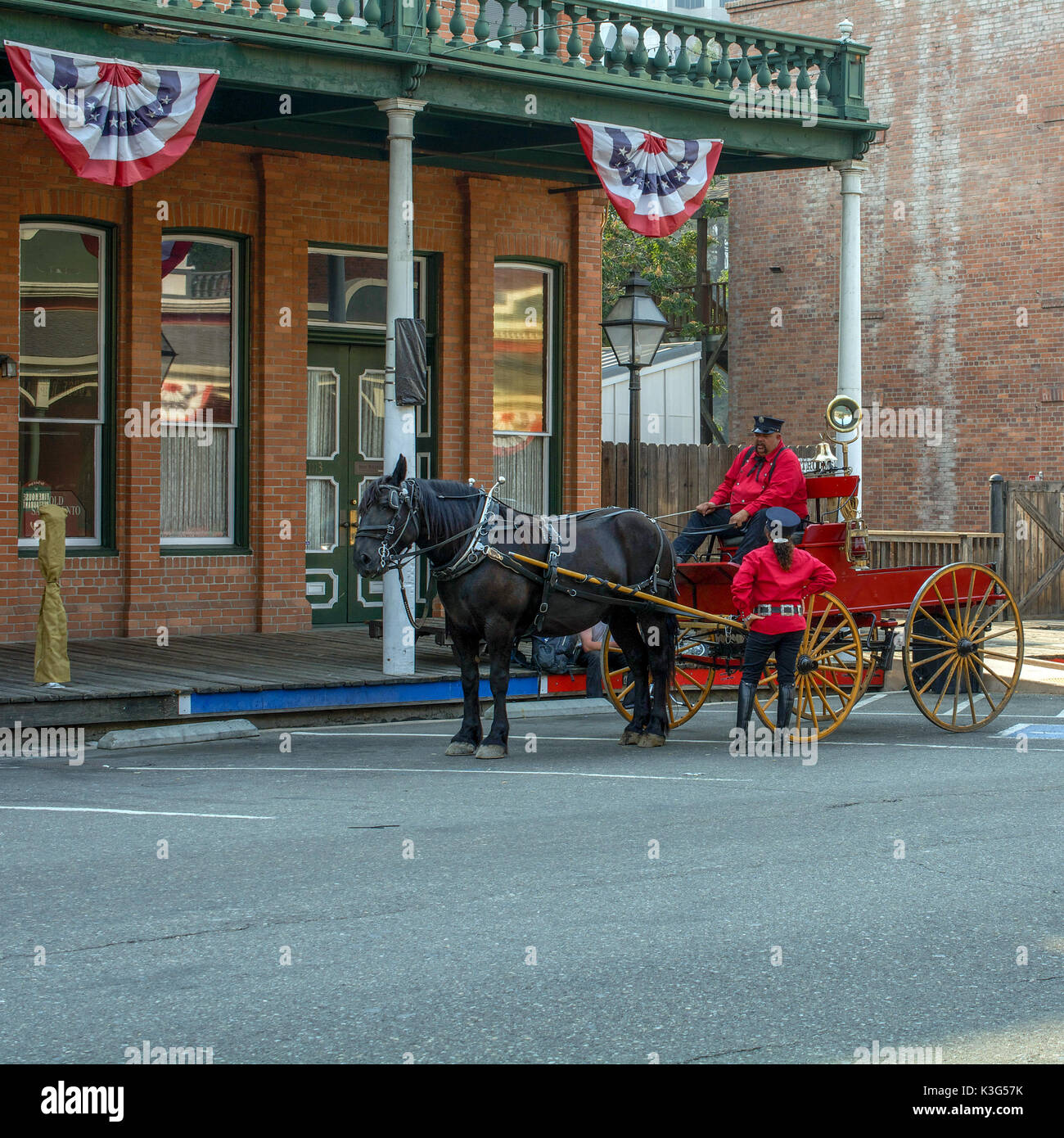 Horse wagon gold rush hi-res stock photography and images - Alamy