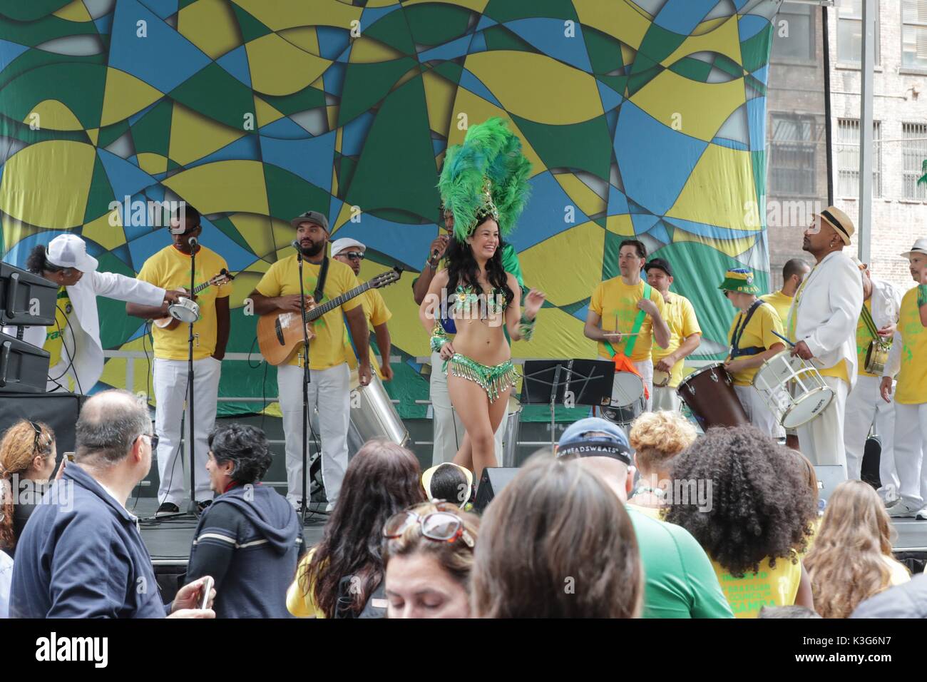 46 Street, New York, USA, September 02 2017 - Brazilian Day started ...