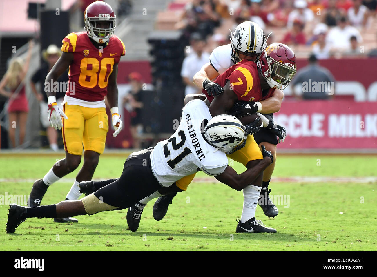 Los Angeles, CA, USA. 2nd Sep, 2017. USC Trojans wide receiver Stephen ...