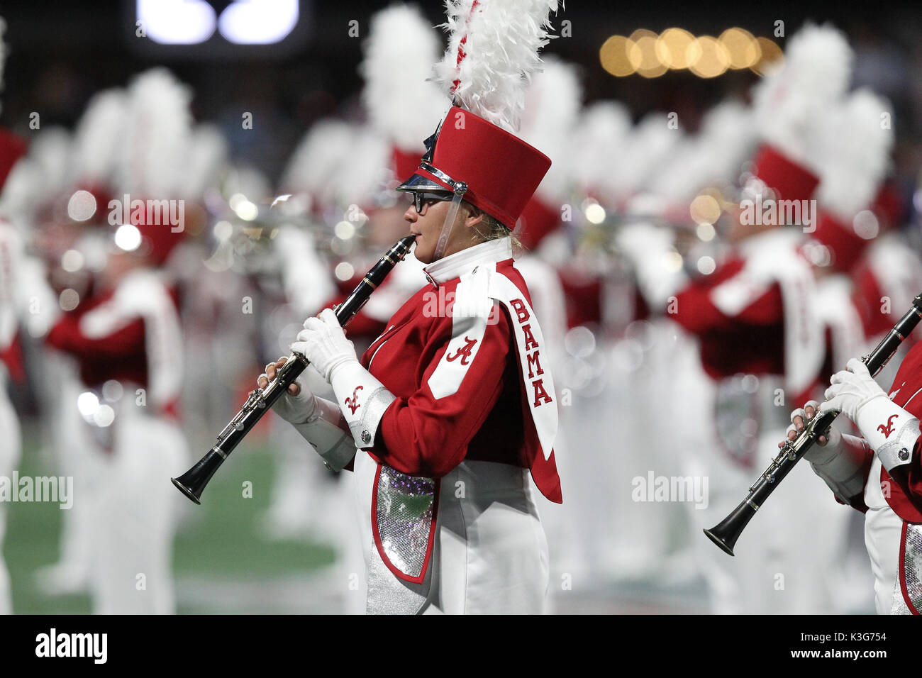 Atlanta, Georgia. 2nd Sep, 2017. The Alabama band prior to the Chick ...