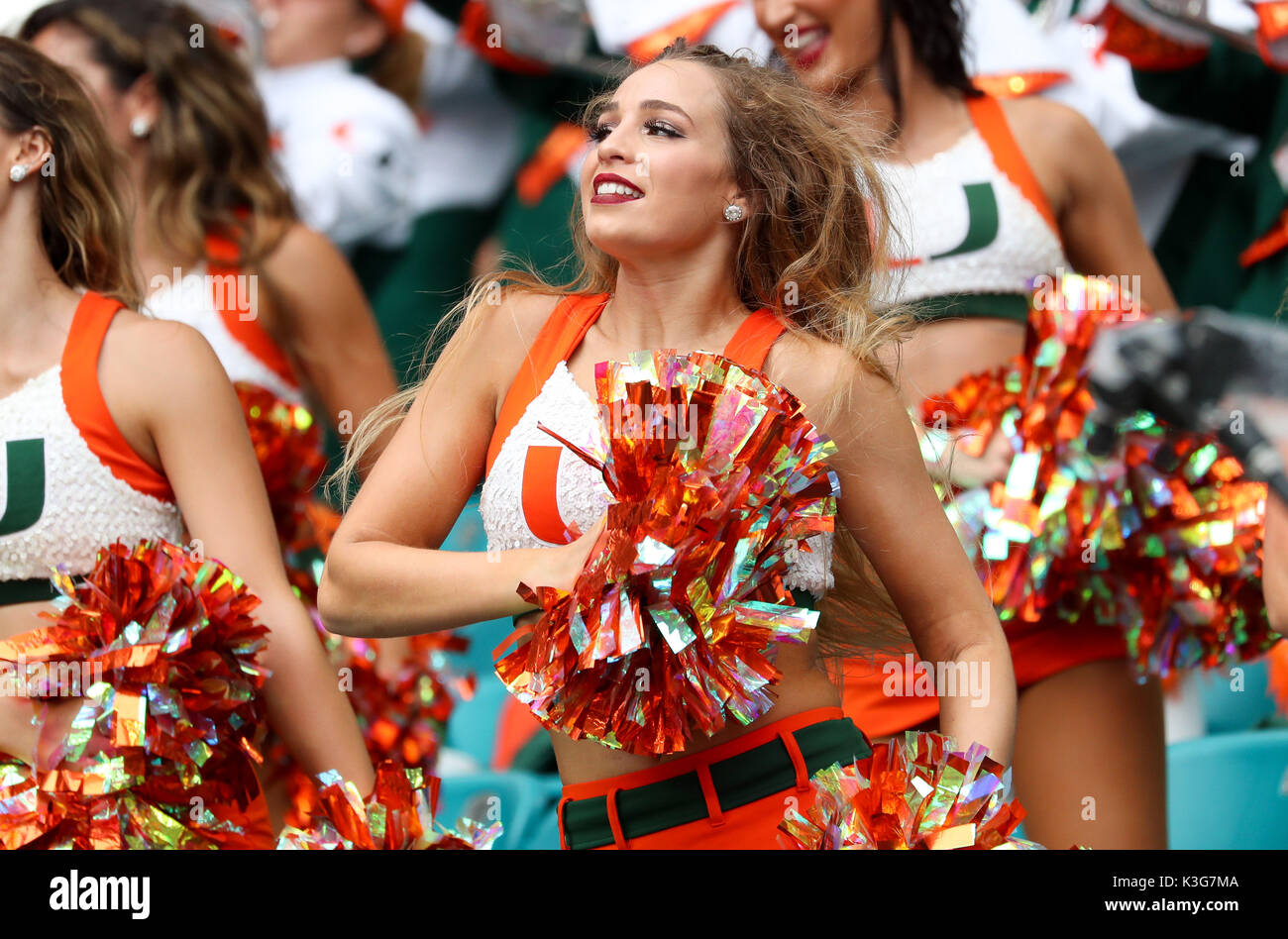 Miami Gardens, Florida, USA. 02nd Sep, 2017. Miami Hurricanes ...