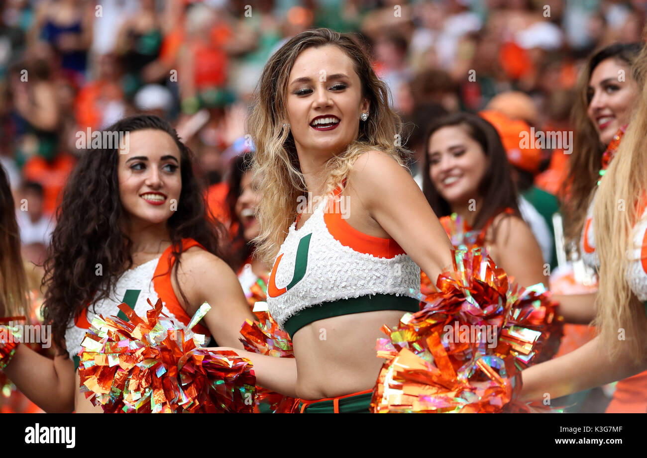 Miami Gardens, Florida, USA. 02nd Sep, 2017. Miami Hurricanes ...