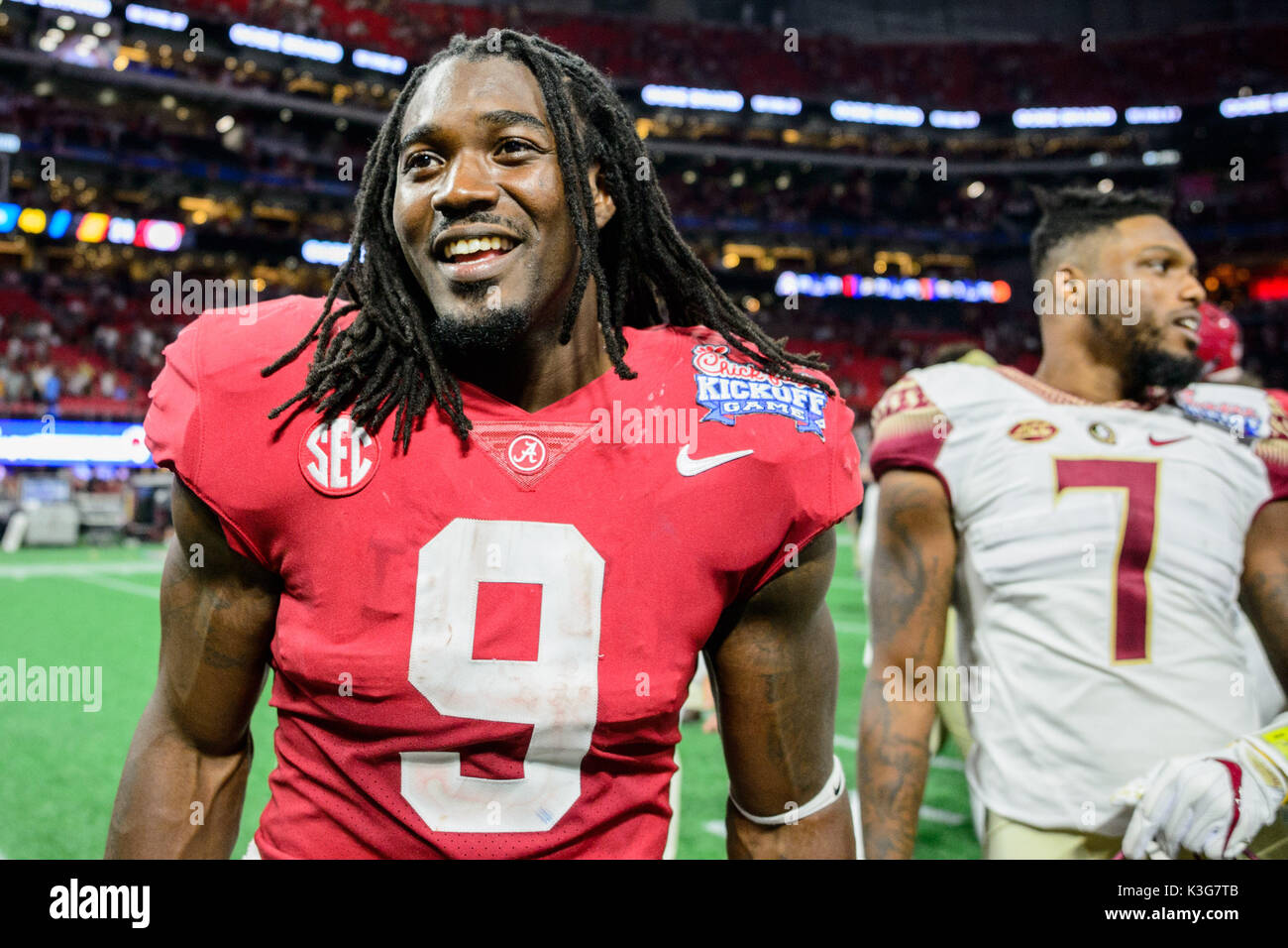Alabama running back Bo Scarbrough (9) after the NCAA Chick-fil-A ...