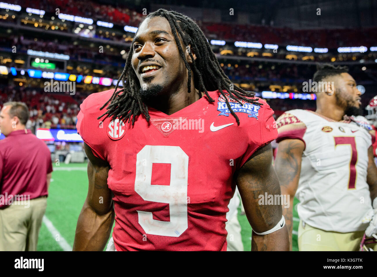 Alabama running back Bo Scarbrough (9) after the NCAA Chick-fil-A ...