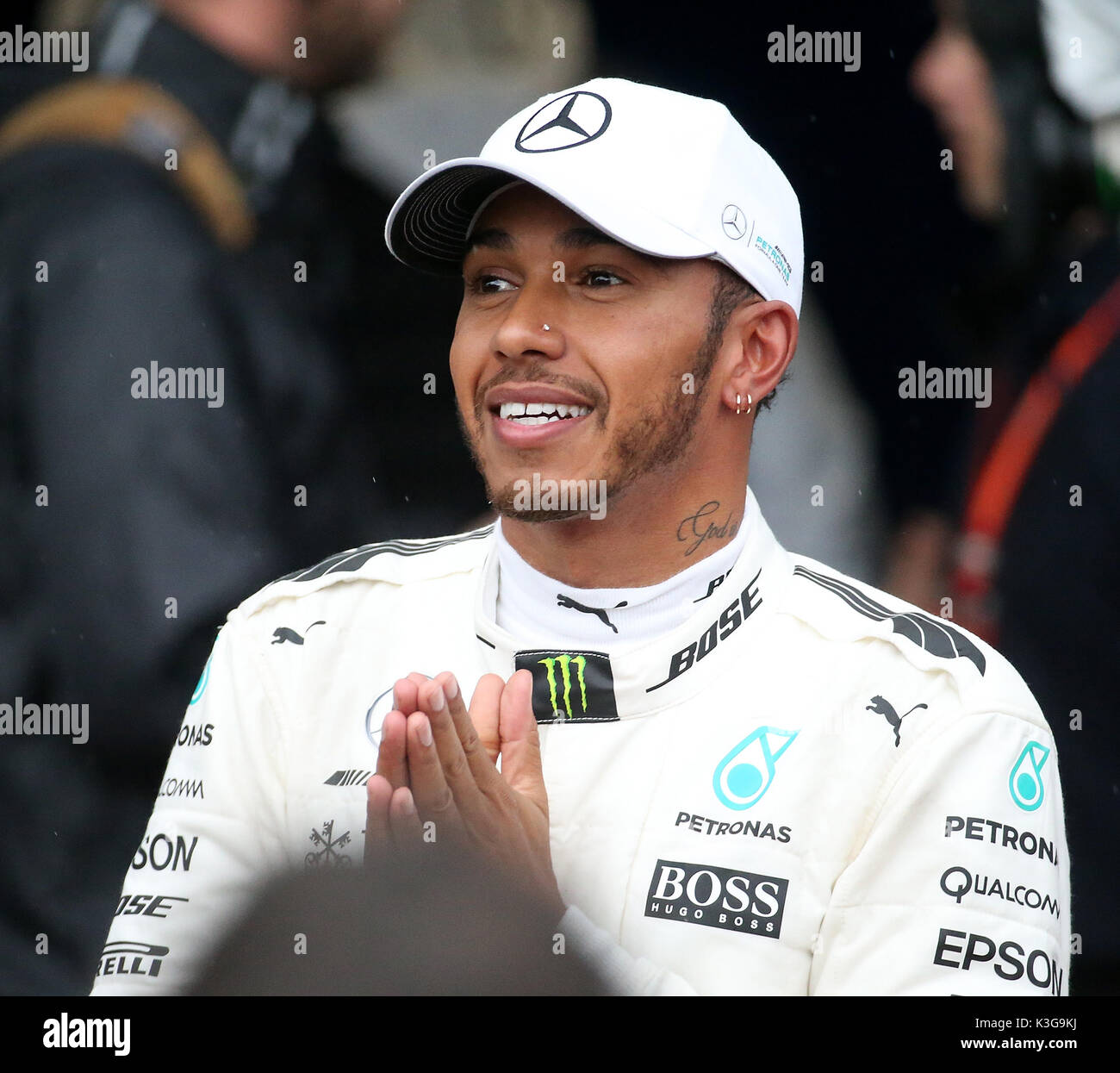 Monza, Italy. 2nd September, 2017. ,im Bild Poleposition für Lewis ...