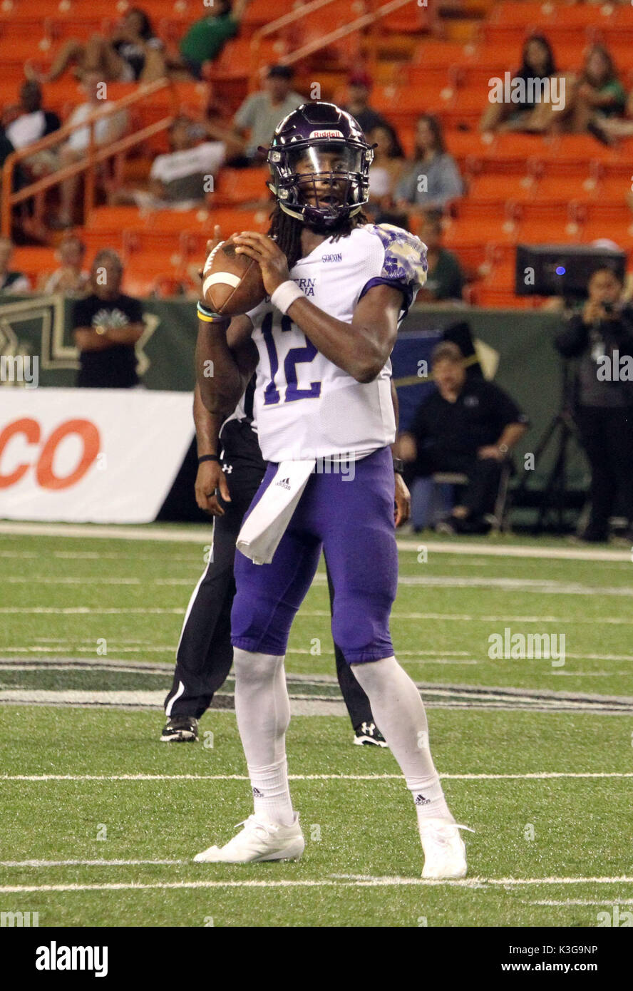 September 2, 2017 - Western Carolina Catamounts quarterback Tyrie Adams ...