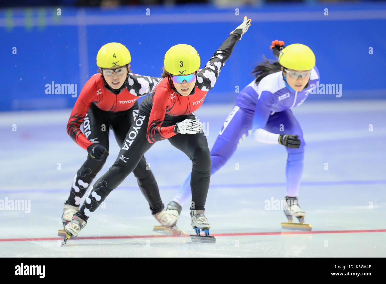 Nagano, Japan. 2nd Sep, 2017. L-R) Ayuko Ito, Sumire Kikuchi, Yuki ...