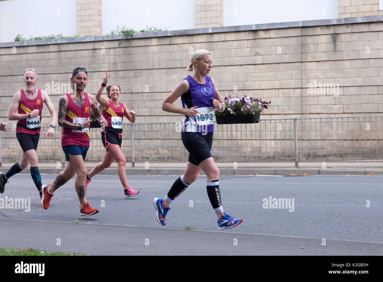 Runners heading back hi-res stock photography and images - Alamy