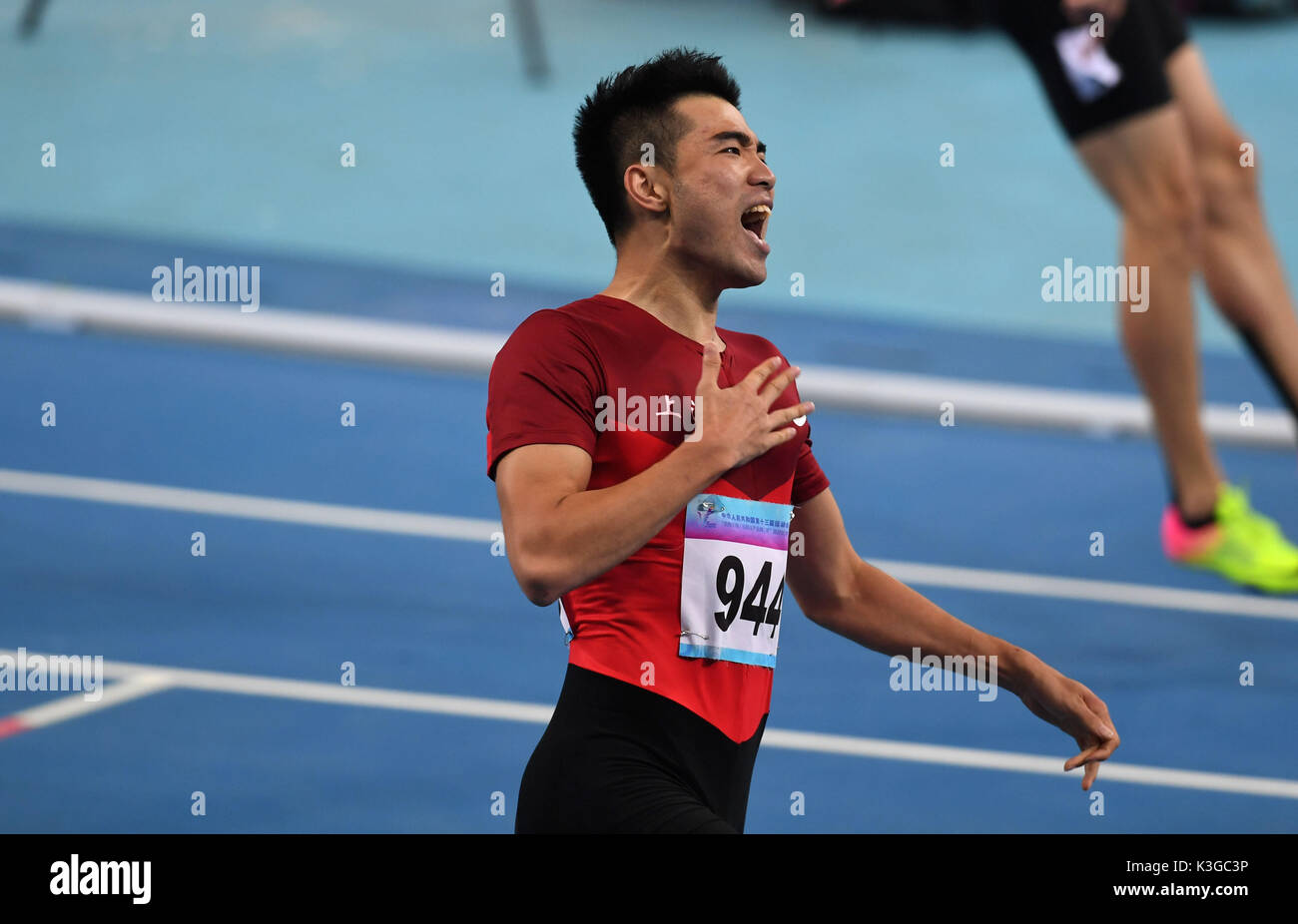 (170903) -- TIANJIN, Sept. 3, 2017 (Xinhua) -- Xie Wenjun of Shanghai ...