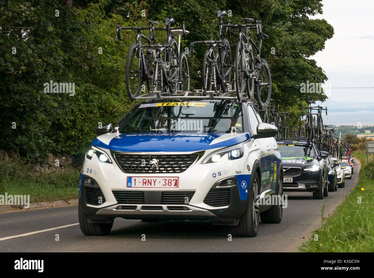 Cycling team car hi-res stock photography and images - Alamy