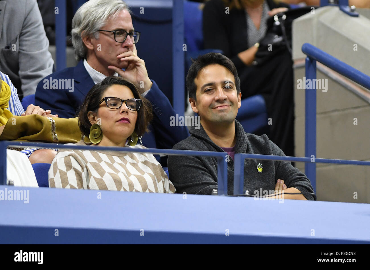 FLUSHING NY- SEPTEMBER 02: ***NO NY DAILIES*** Lin-Manuel Miranda and ...