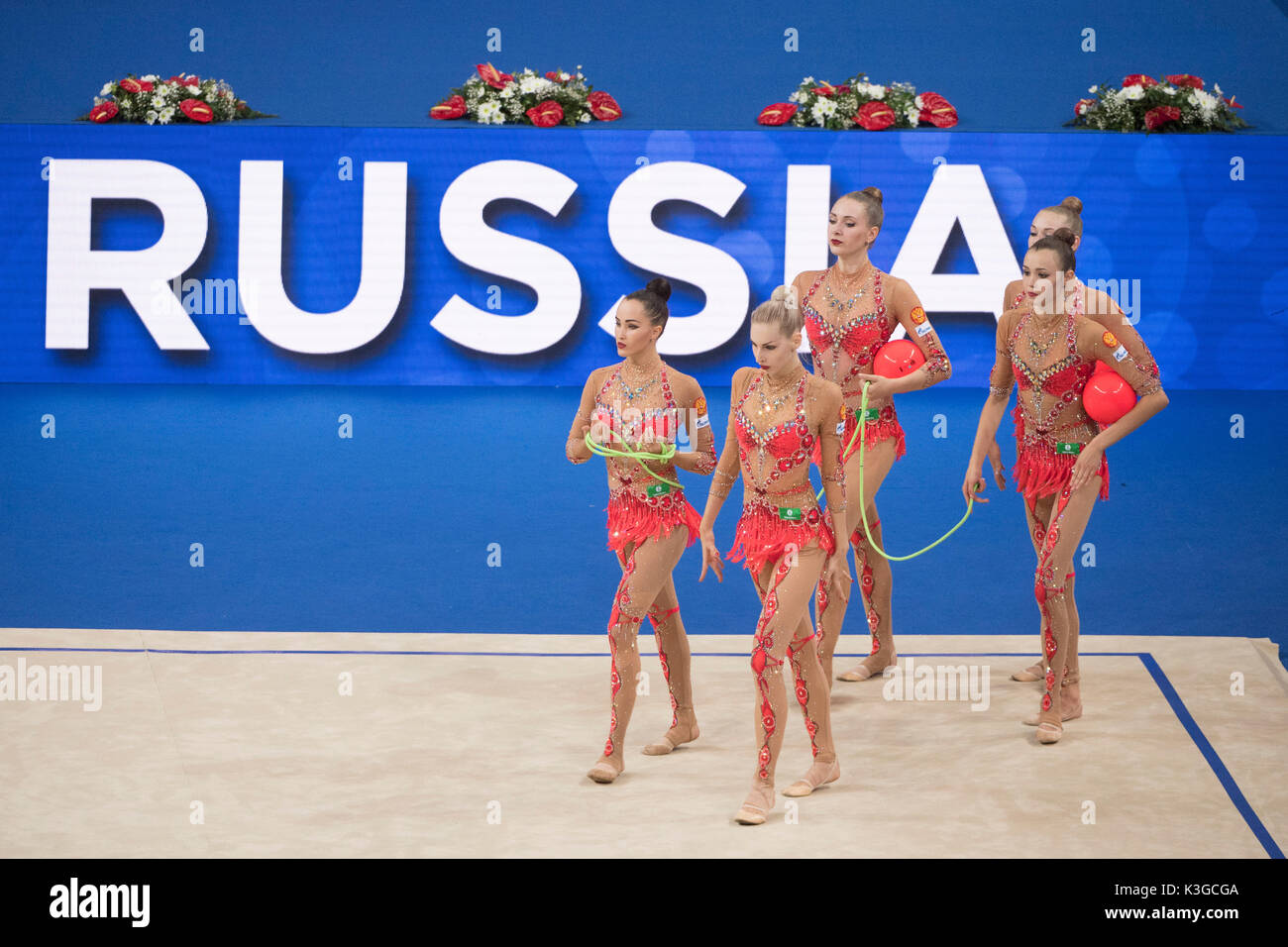 Russian Federation team (RUS), 2 SEPTEMBER, 2017, groups all-around ...
