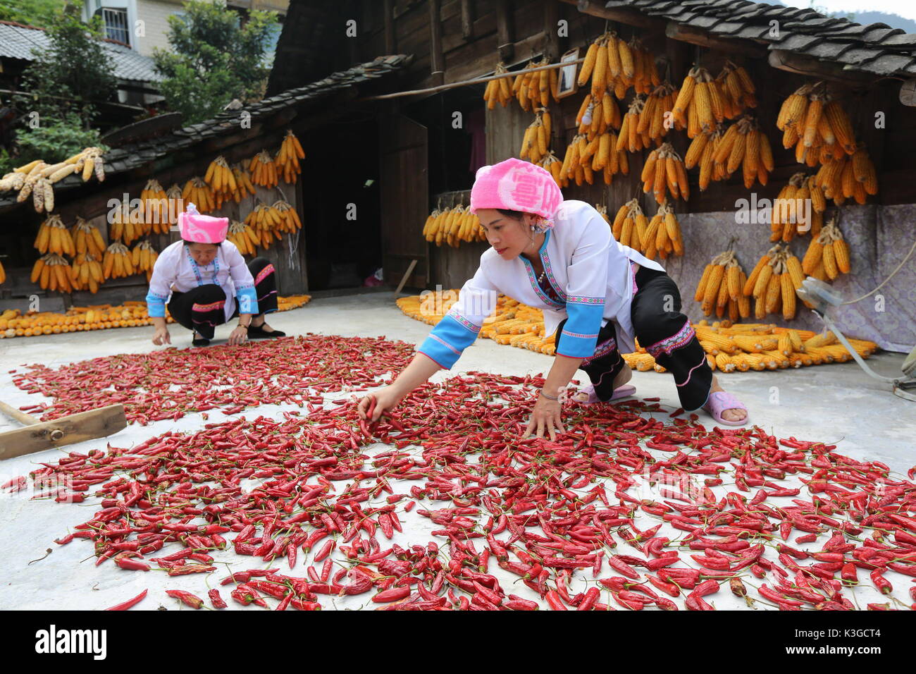 Guilin, China's Guangxi Zhuang Autonomous Region. 2nd Sep, 2017. Women ...
