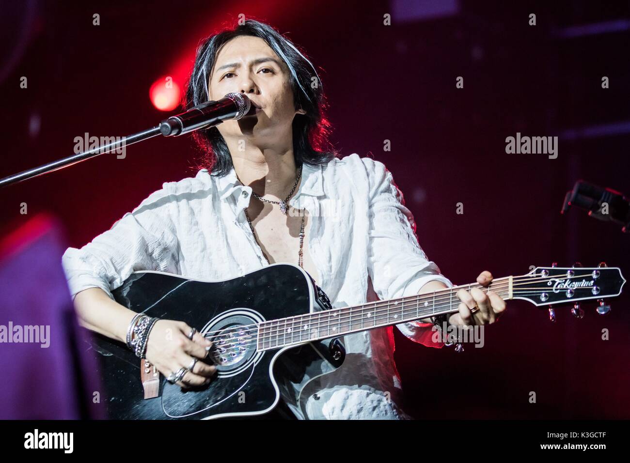 Beijing, China. 2nd Sep, 2017. Zhang Qi, leading singer of Chinese Rock ...