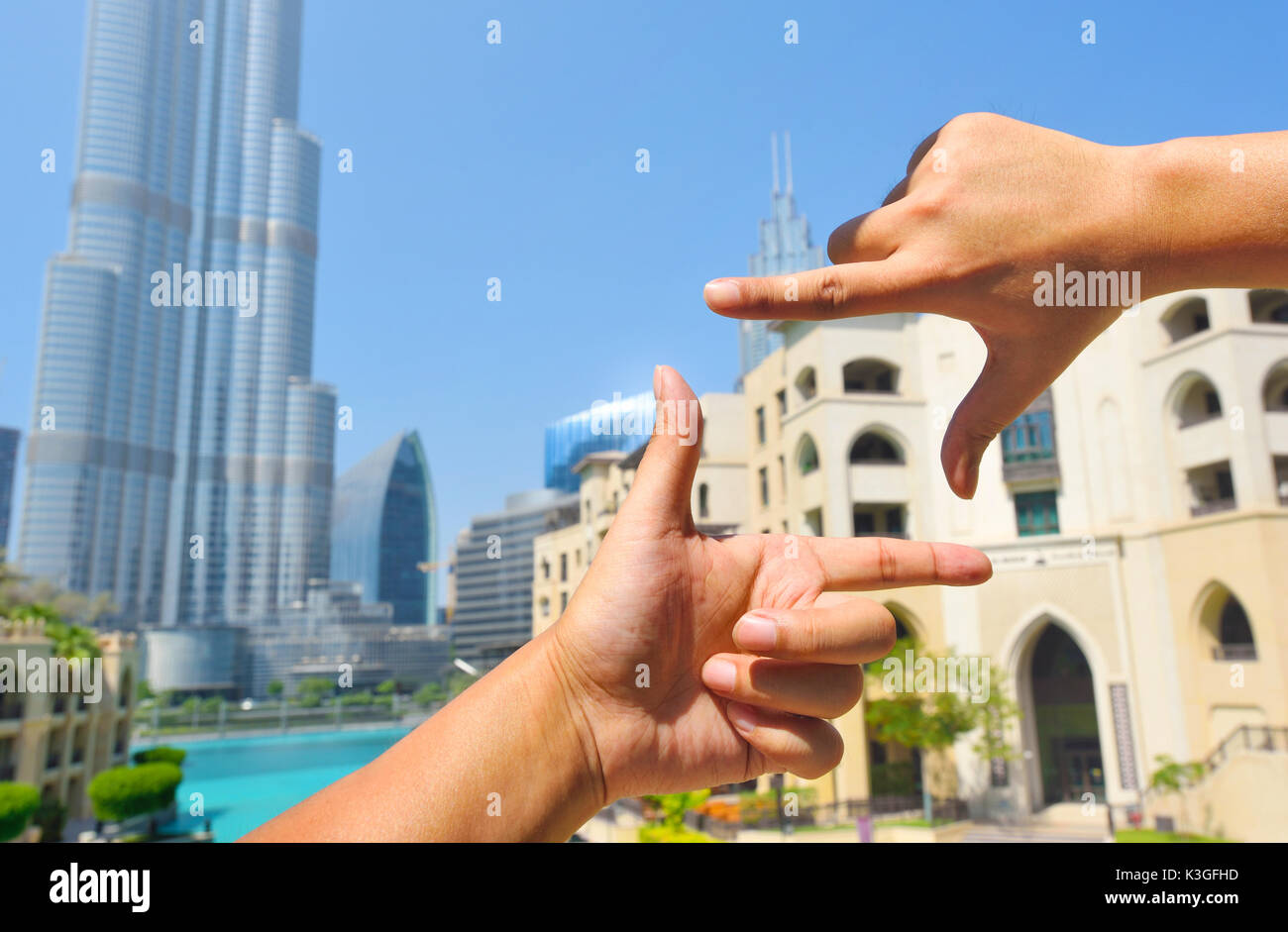 finger hand symbols concept framing composition for taking a photo ...