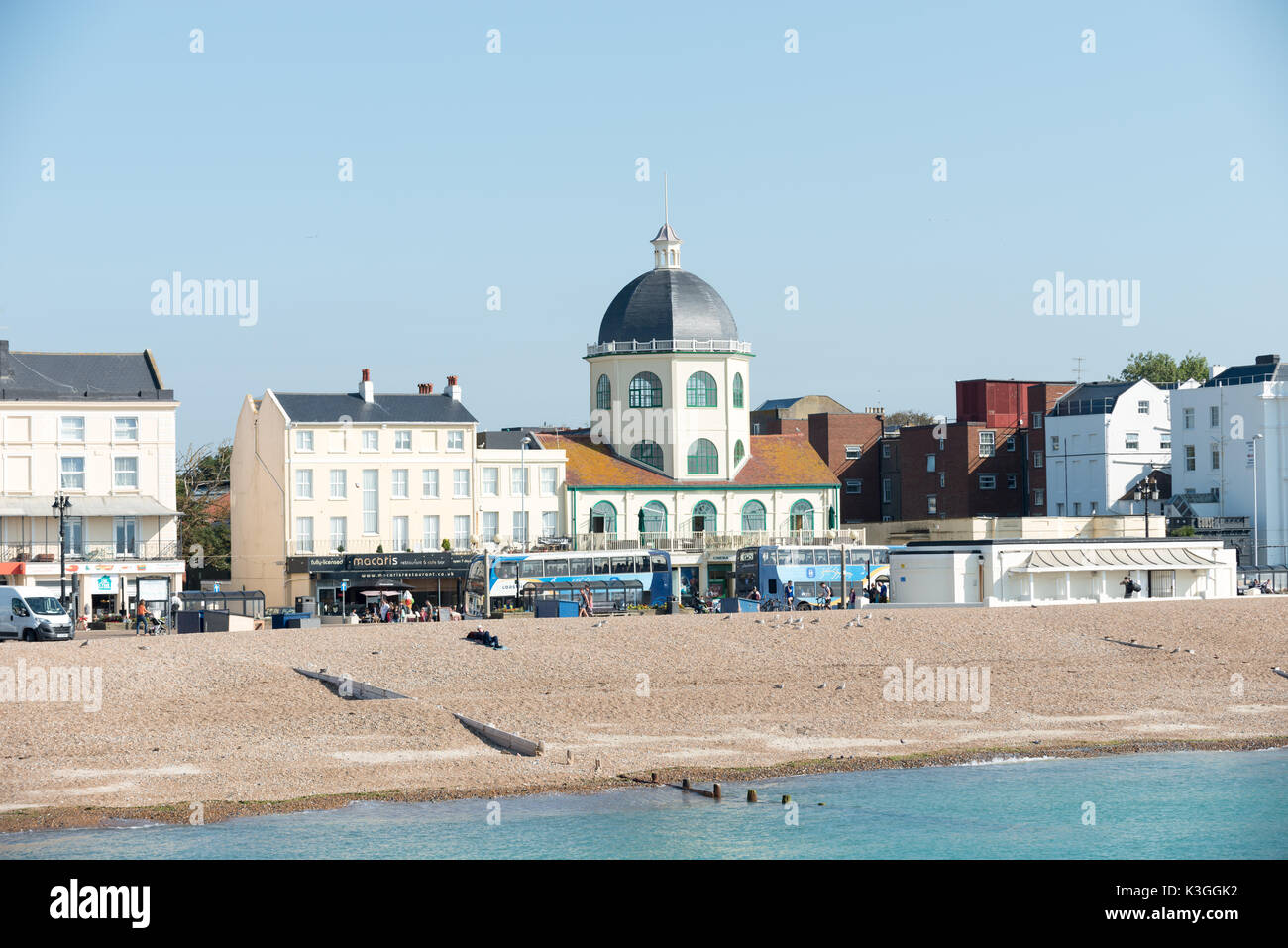 The Worthing Dome Cinema overlooking the beach and seafront in Worthing ...