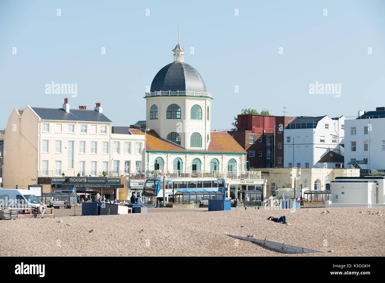 The Worthing Dome Cinema overlooking the beach and seafront in Worthing ...