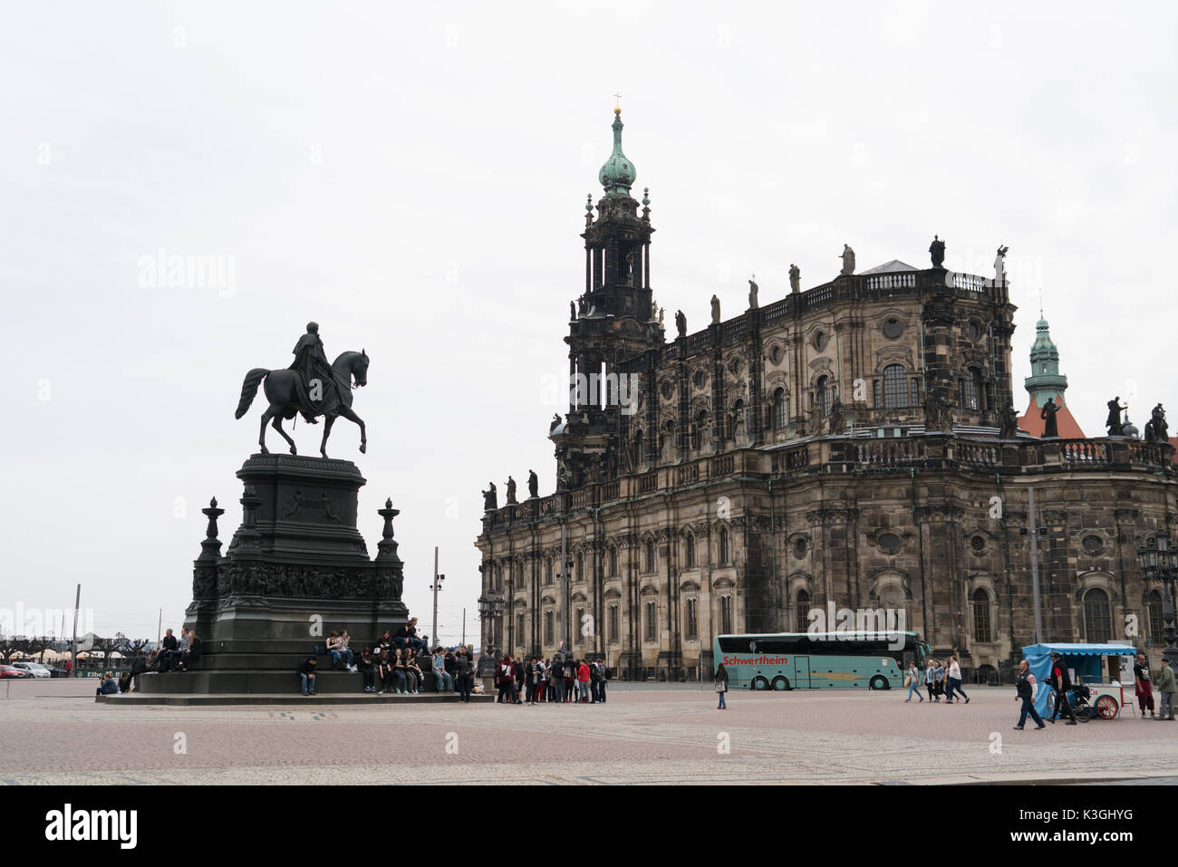 DRESDEN, GERMANY - APRIL, 2016: Dresden Cathedral / Catholic Church of ...