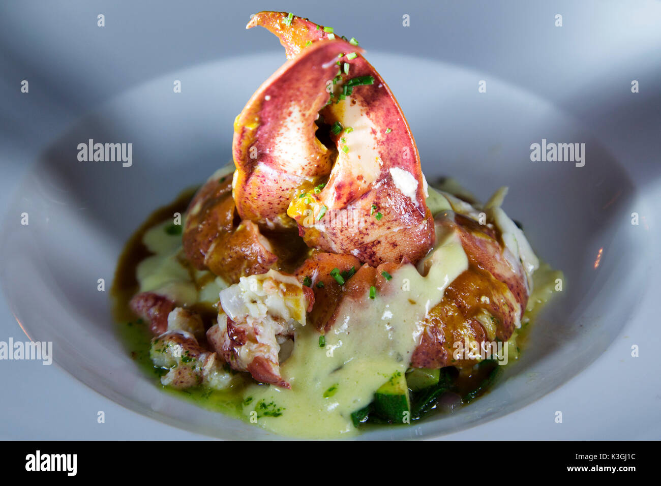 Lobster served at the Rossmount Inn at St Andrews by-the-Sea in New ...