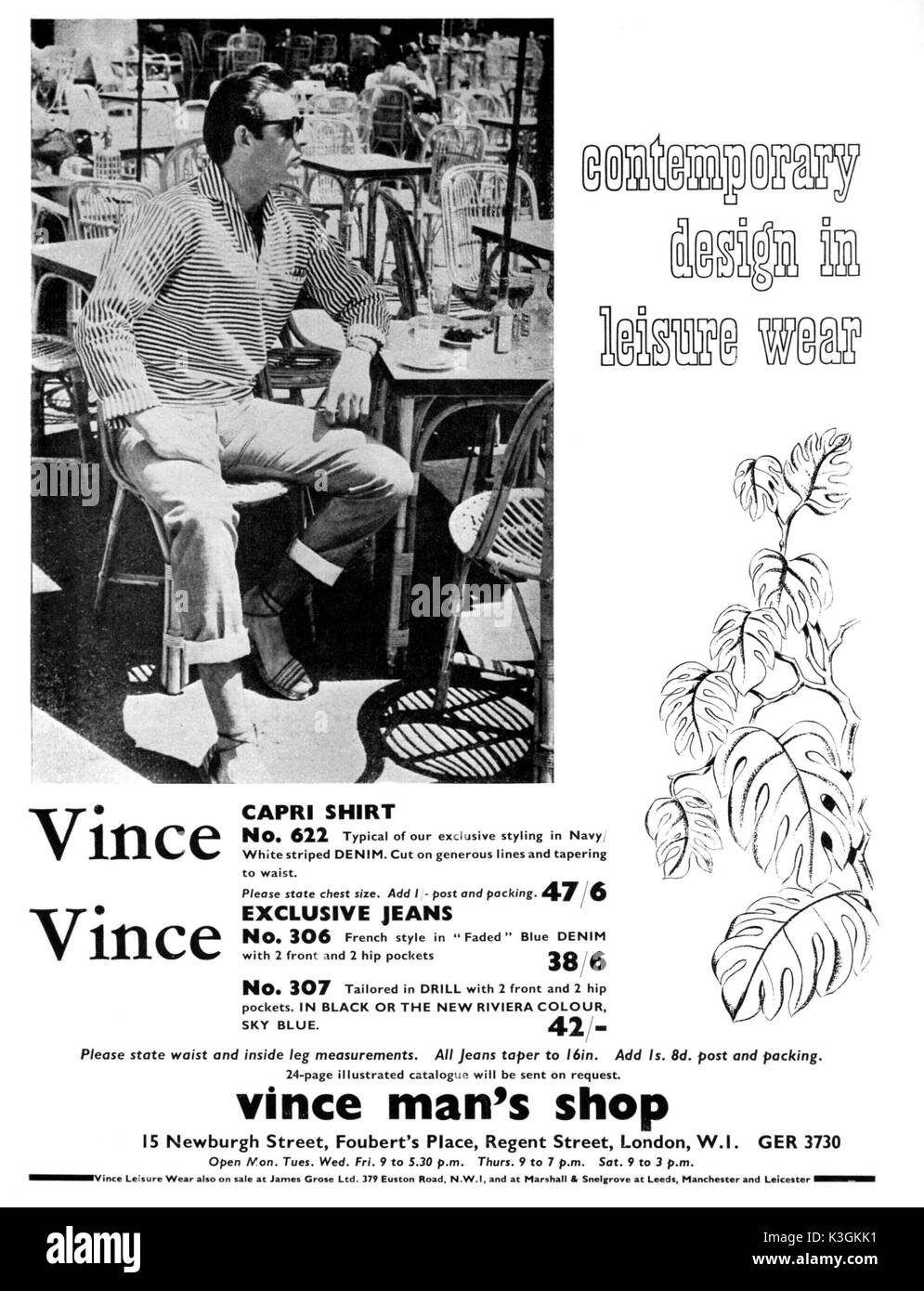 Early in his career film star SEAN CONNERY modelled clothing in ...