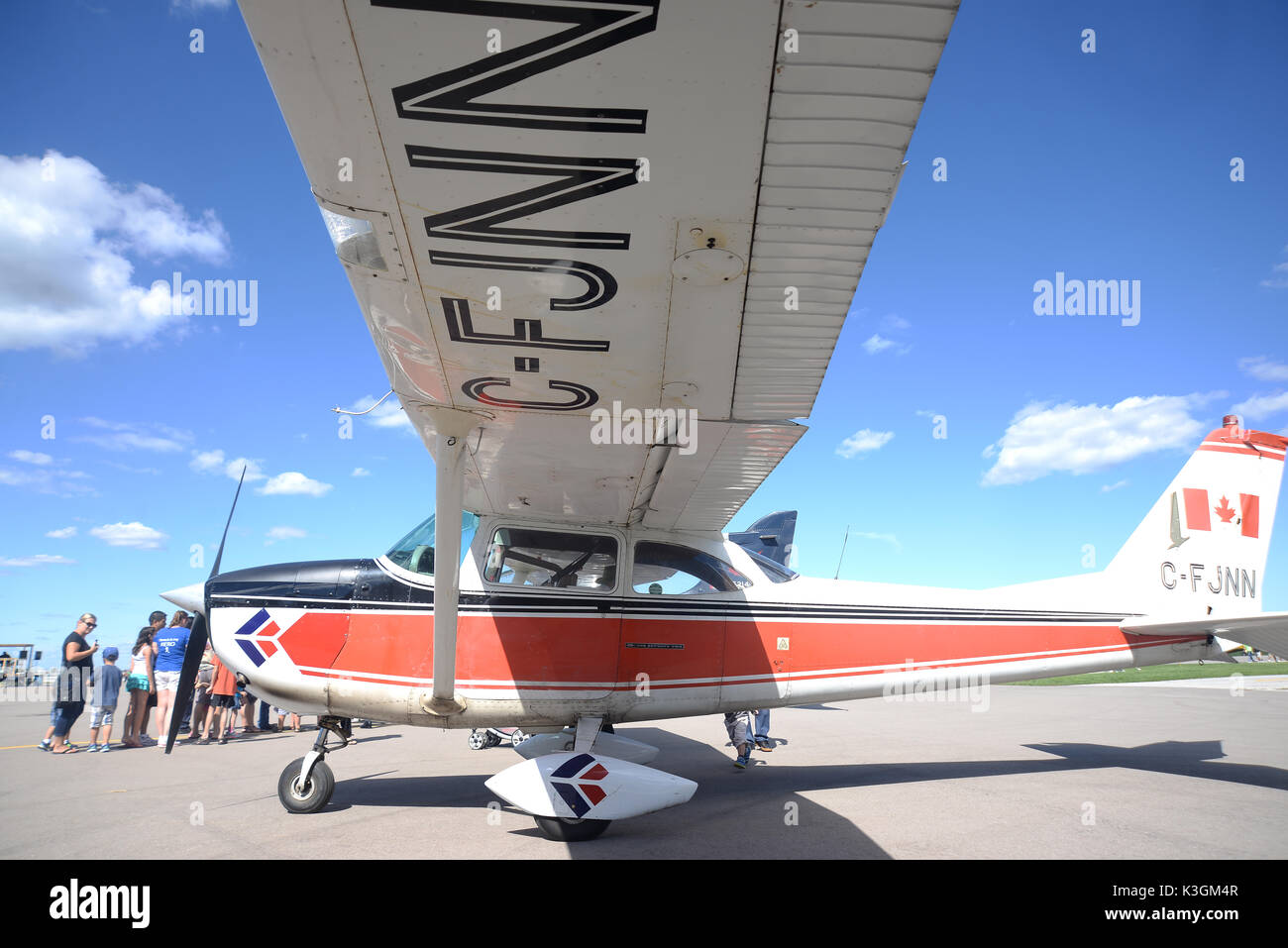WINDSOR, CANADA - SEPT 10, 2016: View of canadian military planes and ...