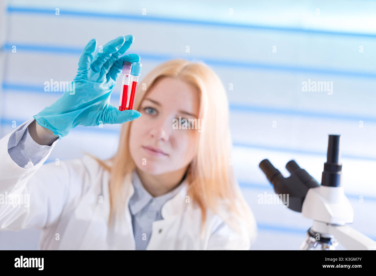 Blood test lab hi-res stock photography and images - Alamy