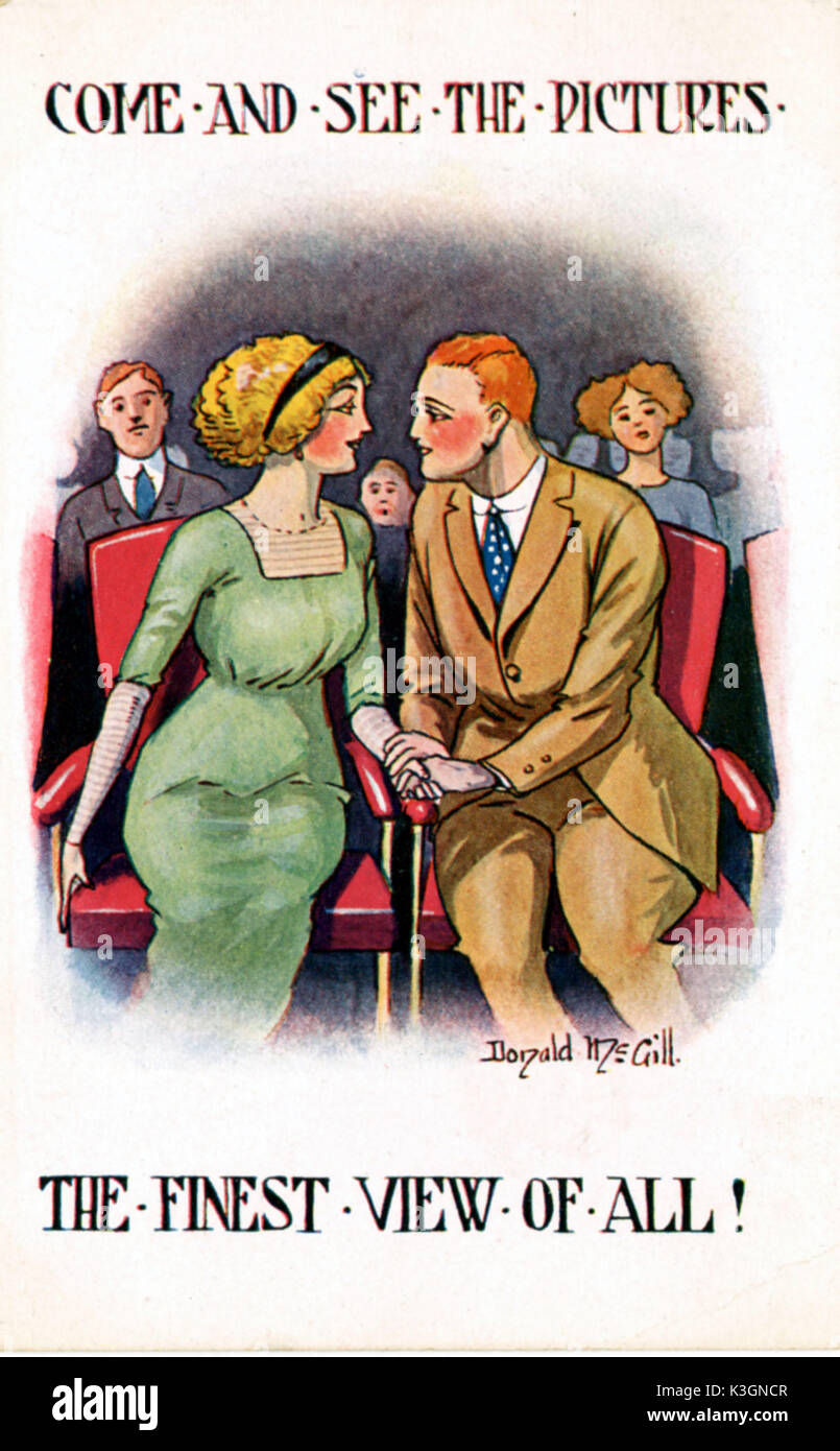 EARLY CINEMA POSTCARD COME AND SEE THE PICTURES THE FINEST VIEW OF ALL ...