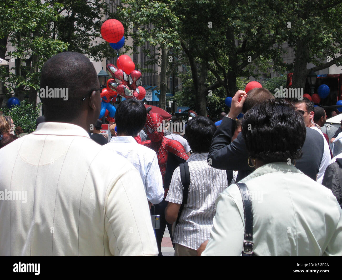 SPIDER-MAN 3 LOCATION SHOOTING IN DOWNTOWN NEW YORK Date: 2007 Stock ...