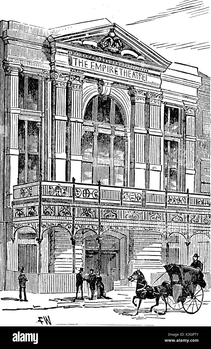 THE EMPIRE THEATRE, LEICESTER SQUARE, LONDON Opened 17th APRIL 1884 THE ...